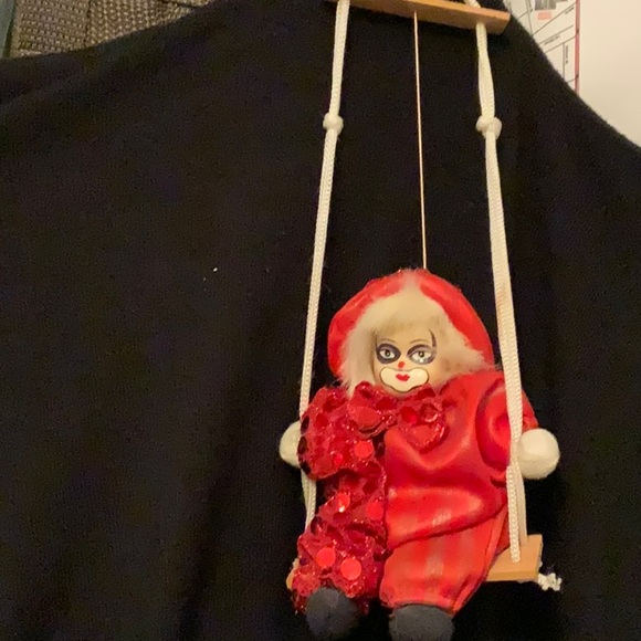 Art | Marionette Clown Puppet Red With Silver Shading Great Condition ...